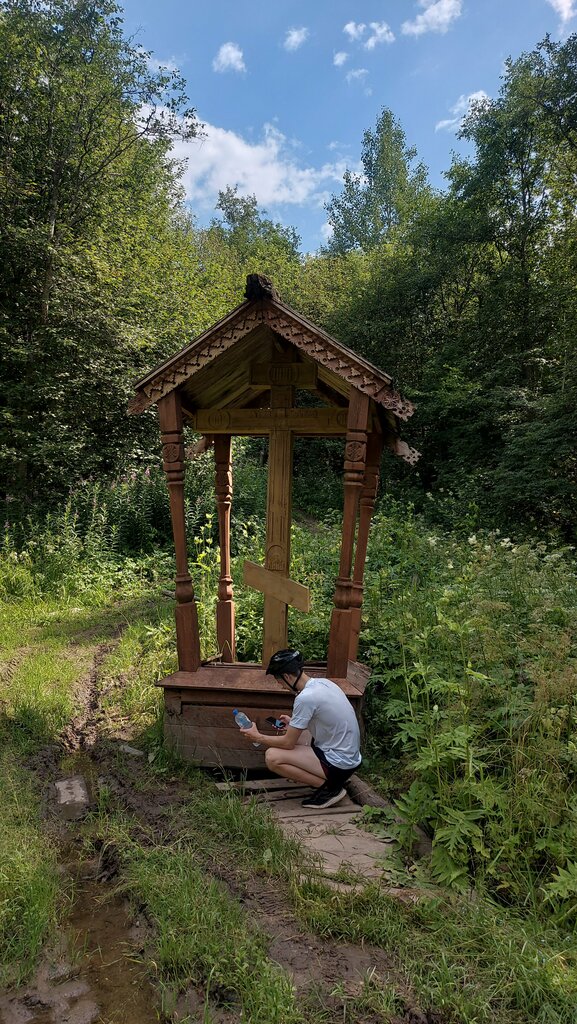 Pınar, çay Spring, stream, Vologodskaya oblastı, foto
