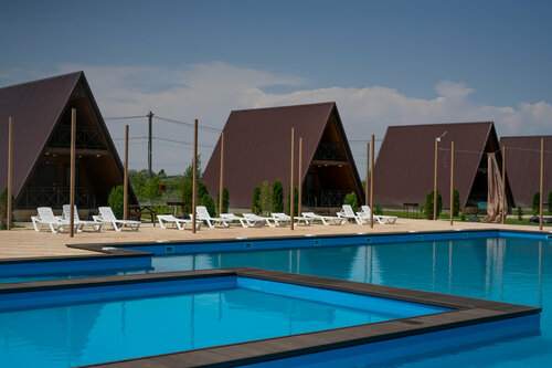 Resort oteller, tesisler Lazurnaya, Astrahanskaya oblastı, foto