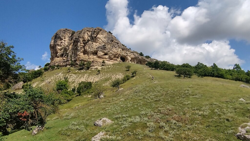 Dağ zirvesi Гора Черно-белая, Kırım Cumhuriyeti, foto