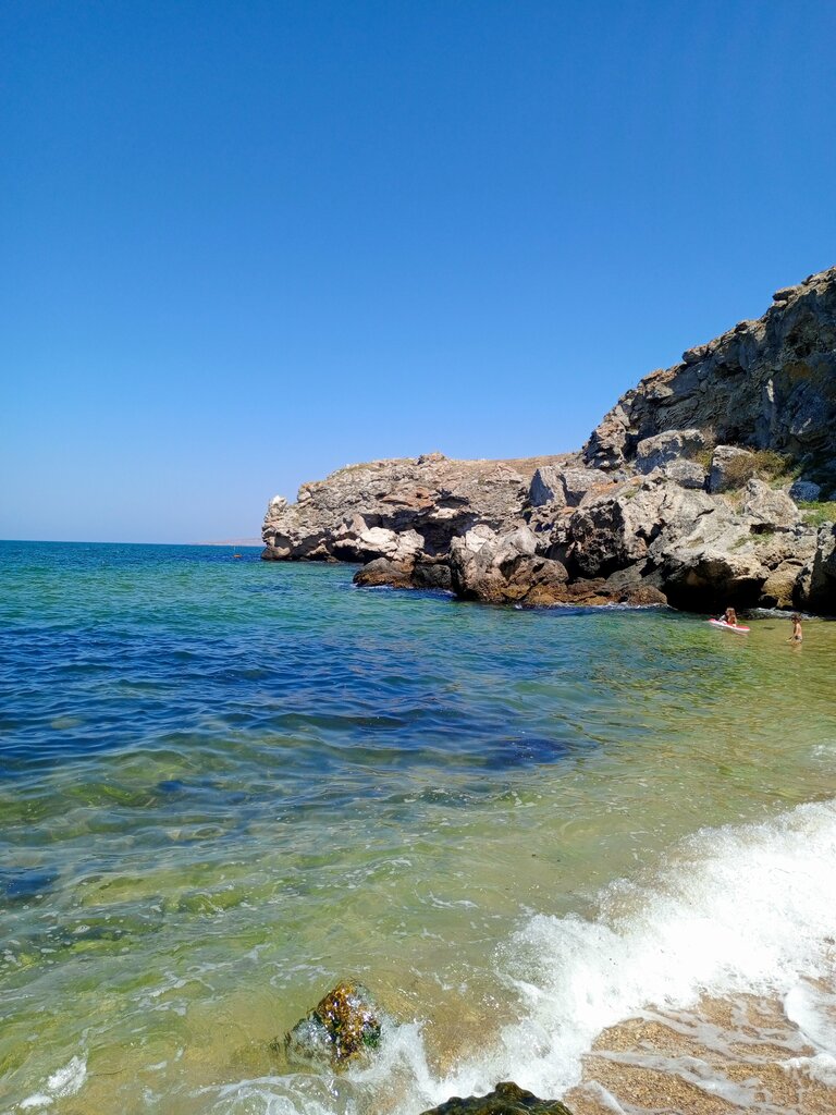 Plaj Дикий пляж, Kırım Cumhuriyeti, foto