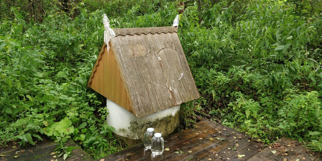 Pınar, çay Spring, stream, Moskova ve Moskovskaya oblastı, foto