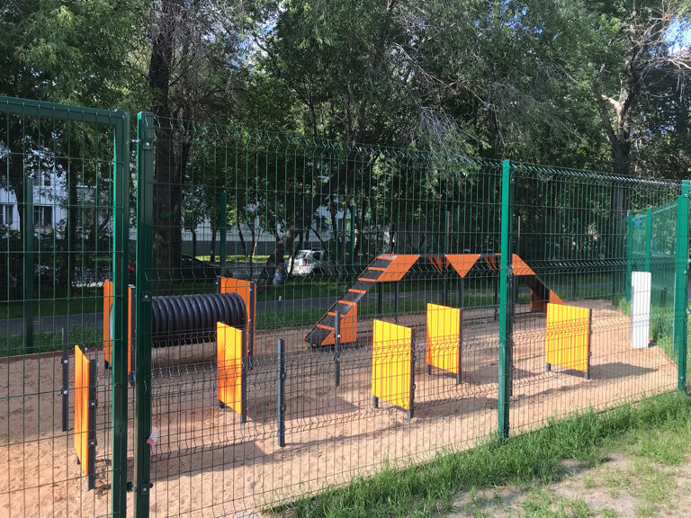 Köpek gezdirme alanları Dog park, Moskova, foto