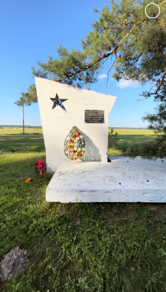 Anıt, heykel На месте боя, Minskaya oblastı, foto