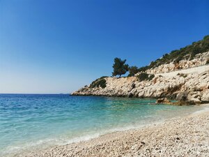 Seyrek Çakıl Plajı (Antalya, Kaş, Gökçeören Mah.), plaj  Kaş'tan