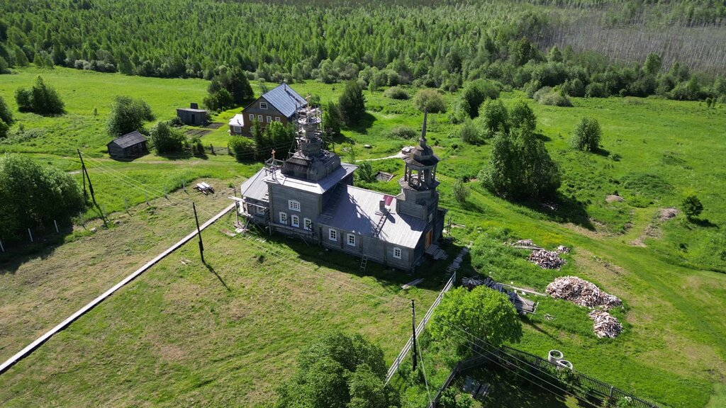 Ortodoks kiliseleri Tserkov Nikolaya Chudotvortsa V Syrye, Arhangelskaya oblastı, foto