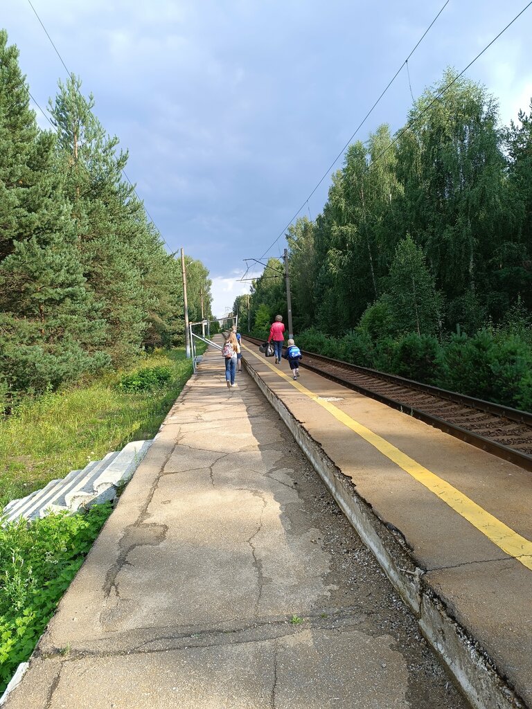 Tren istasyonu Trestyany, Nijegorodskaya oblastı, foto
