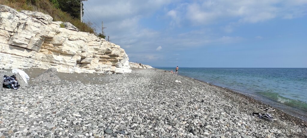 Plaj Пляж Белые скалы, Gagra Bölgesi, foto