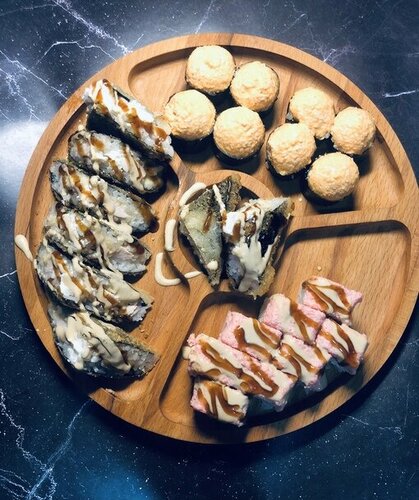 Suşi restoranı Reka Sushi, Krasnoyarski krayı, foto