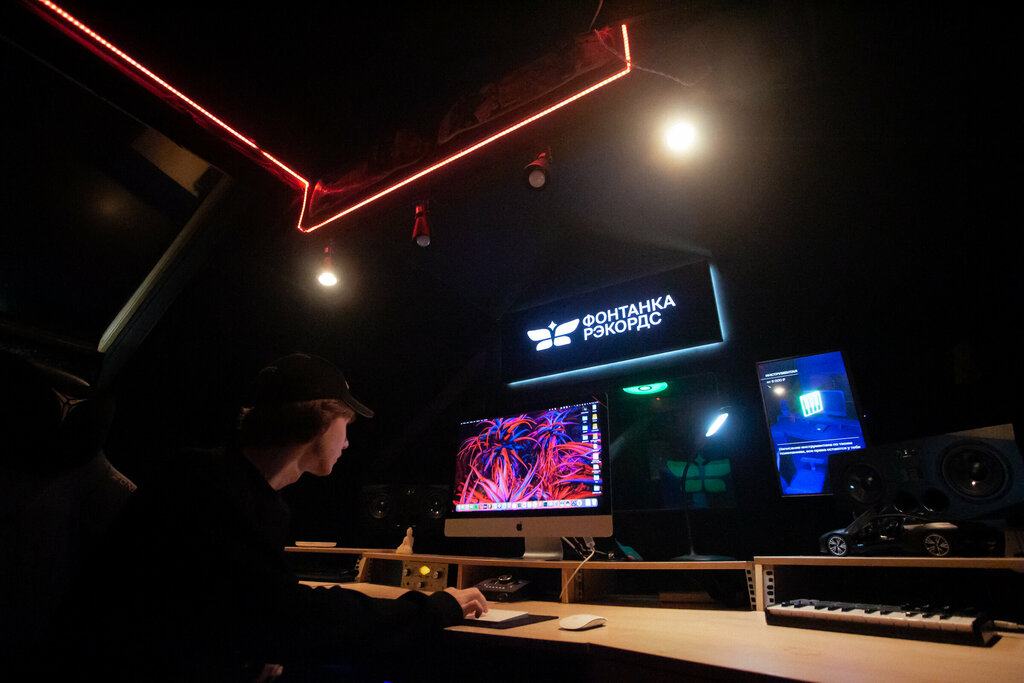 Ses kayıt stüdyoları Fontanka Records Studio A, Saint‑Petersburg, foto