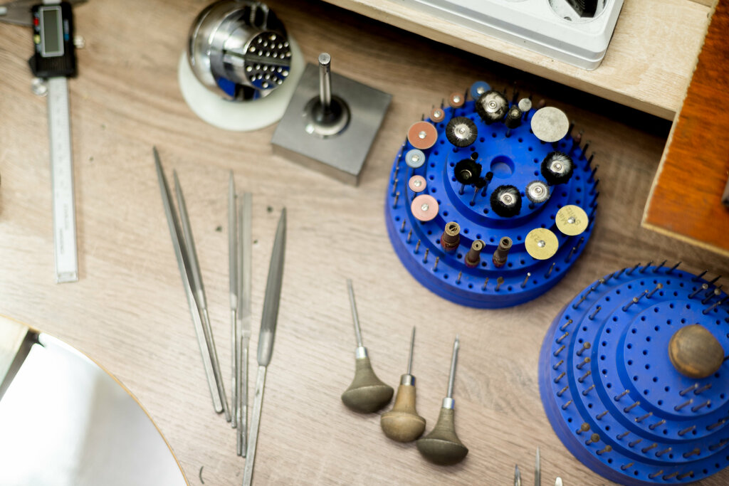 Kuyumcu atölyeleri Mikhalev, Moskova, foto