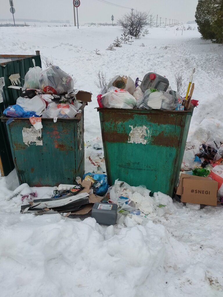 Çöp alanları Trash and garbage disposal area, Orlovskaya oblastı, foto
