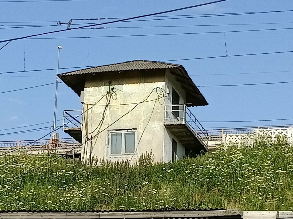 Geçiş noktaları, güvenlik kontrol alanı Пост охраны моста, Nijni Novgorod, foto