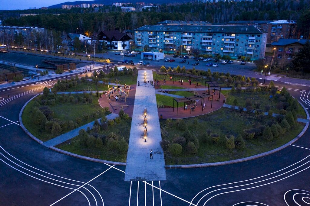 Dekorasyon ve süsleme, onur panosu Скамья примирения, Divnogorsk, foto