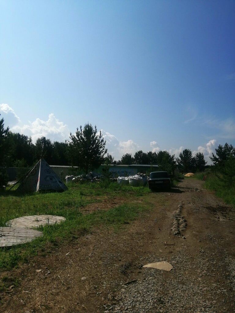 Spor tesisi Sleddog center Lapyday, Krasnoyarski krayı, foto