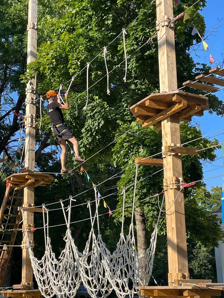 i̇pli oyun park Rope park Tobolenets, Pskovskaya oblastı, foto