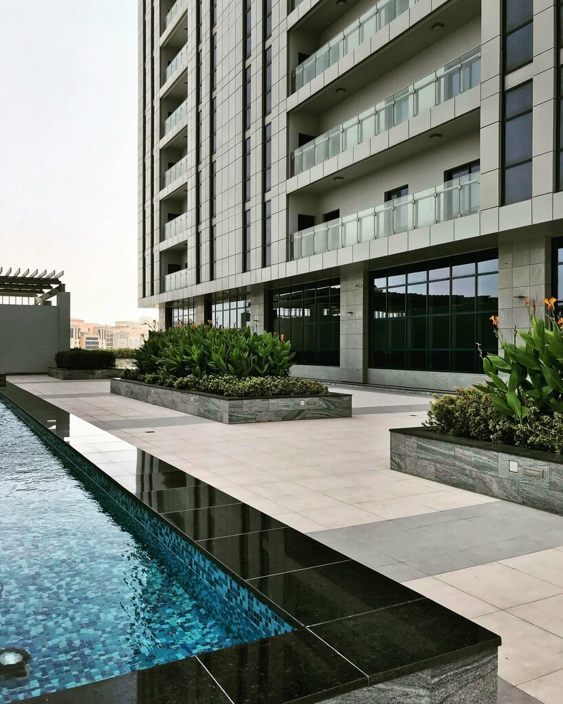 Peyzaj tasarımı Satma International, Dubai, foto