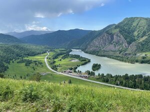 Смотровая площадка (Republic of Altai, Ongudayskiy rayon, Karakolskoye selskoye poseleniye), seyir terası  Altay Cumhuriyeti'nden