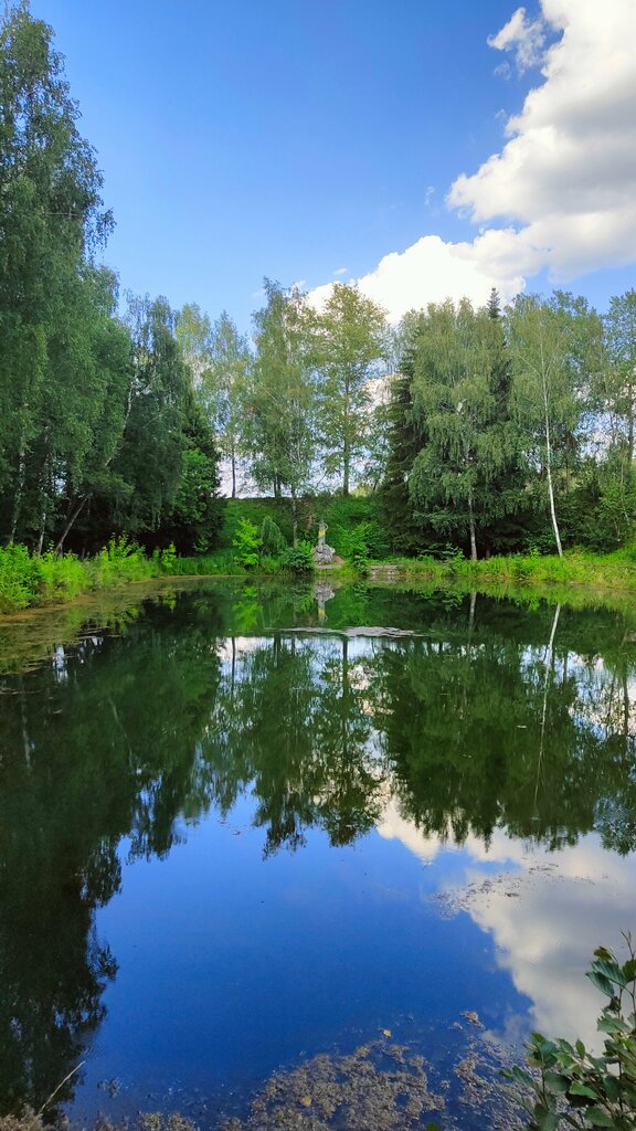 Park, sokak heykeli Нептун, Sergiyev Posad, foto