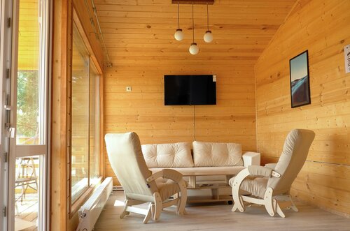 Resort oteller, tesisler Gordeevo-Park, Kalujskaya oblastı, foto