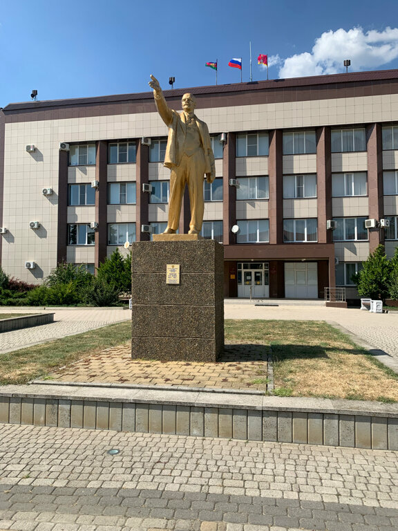 Anıt, heykel В.И. Ленин, Krasnodarski krayı, foto