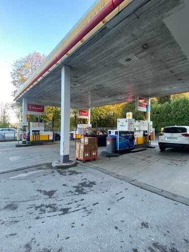 Benzin istasyonu Shell, Bavyera, foto