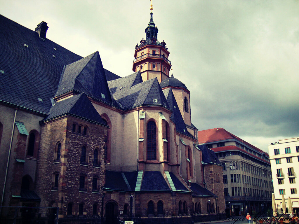 Protestan kilisesi Nikolaikirche, Leipzig, foto