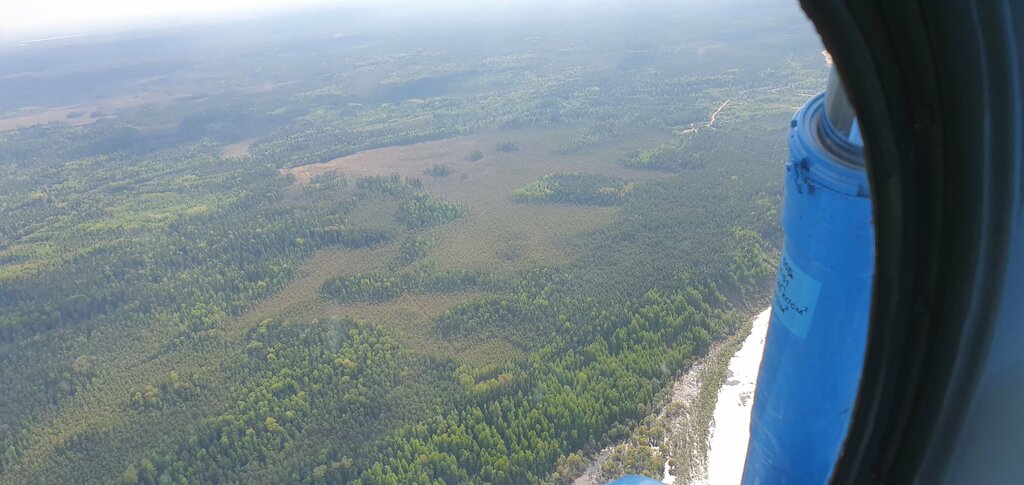 Helikopter pisti вертолетная площадка Раскино, Tomskaya oblastı, foto