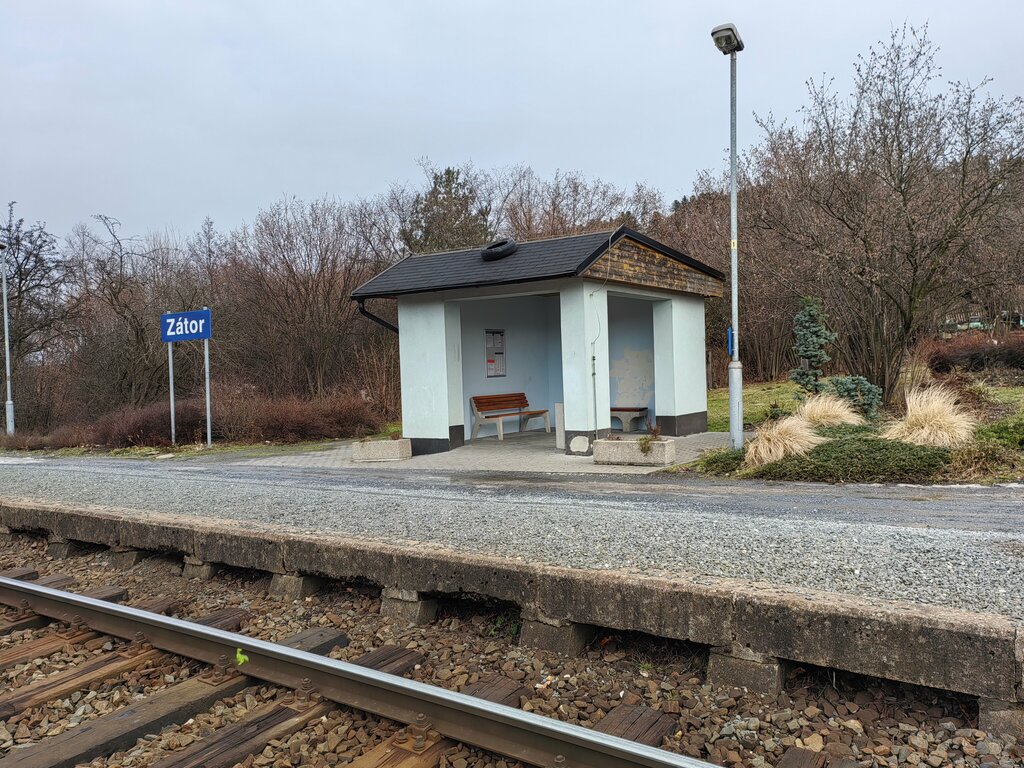 Tren istasyonu Zator, Moravya‑Silezya Bölgesi, foto