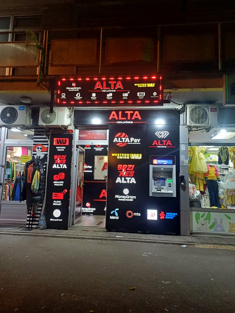 Döviz büroları Alta Pay Group, Belgrad, foto