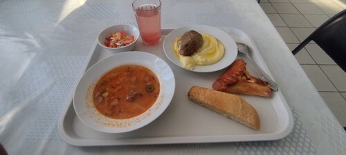 Kantin, yemekhane Stolovaya Kolos Potrebitelskoye obshchestvo Nakhrachi, Hantı‑Mansi Özerk Okrugu, foto