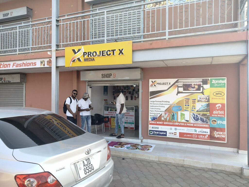 Baskı hizmetleri Project X Media, Lusaka, foto