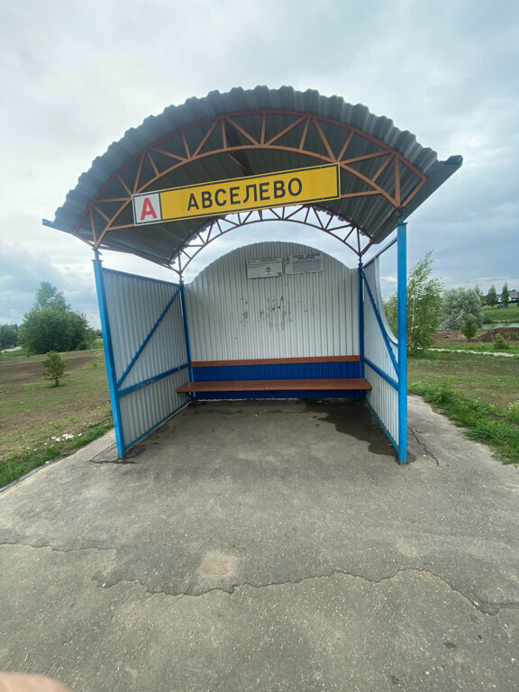 Toplu taşıma durağı Pasiolak Kirawski, Vitebskaya oblastı, foto