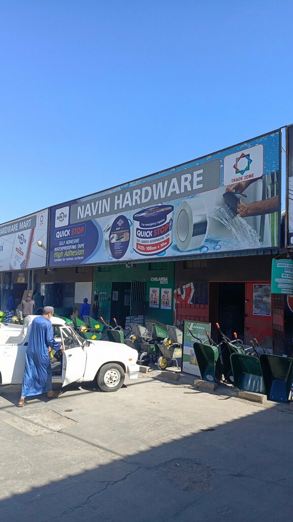 Yapı mağazası Navin Hardware, Lusaka, foto