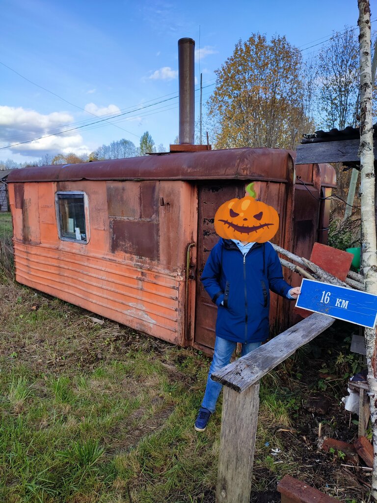 Yük istasyonu Monza Station, Vologodskaya oblastı, foto
