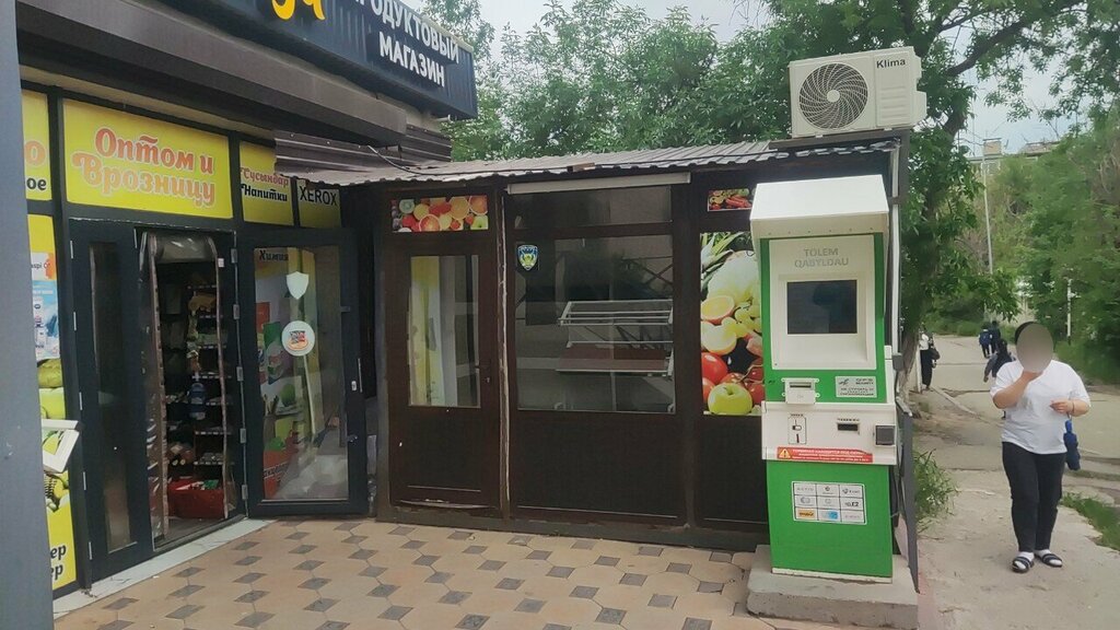 Manavlar Kiosk selling vegetables and fruits, Çimkent (Şımkent), foto