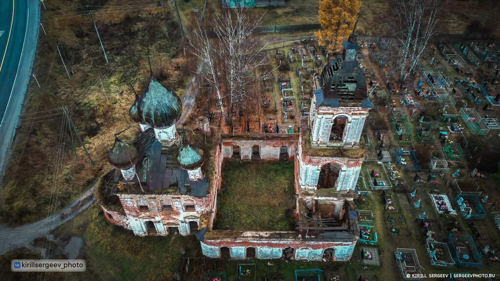 Ortodoks kiliseleri Tserkov Vozneseniya Gospodnya V Myte, İvanovskaya oblastı, foto