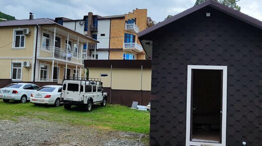 Otoparklar Pass office, security post, Gagra, foto