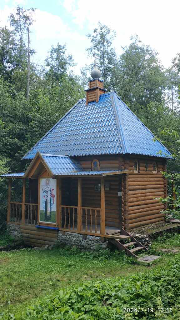 Şapel, haç anıtı Часовня Николая Чудотворца, Smolenskaya oblastı, foto