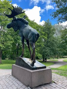 Elk (Leningrad Region, Vyborg, Lenina Park), park, sokak heykeli  Vyborg'dan