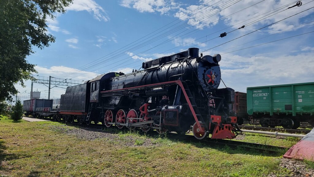 Teknoloji anıtı Паровоз-памятник Л-1754, Moskova, foto