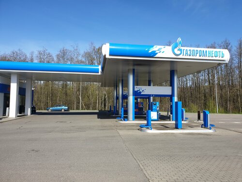Benzin istasyonu Gazpromneft, Brestskaya oblastı, foto