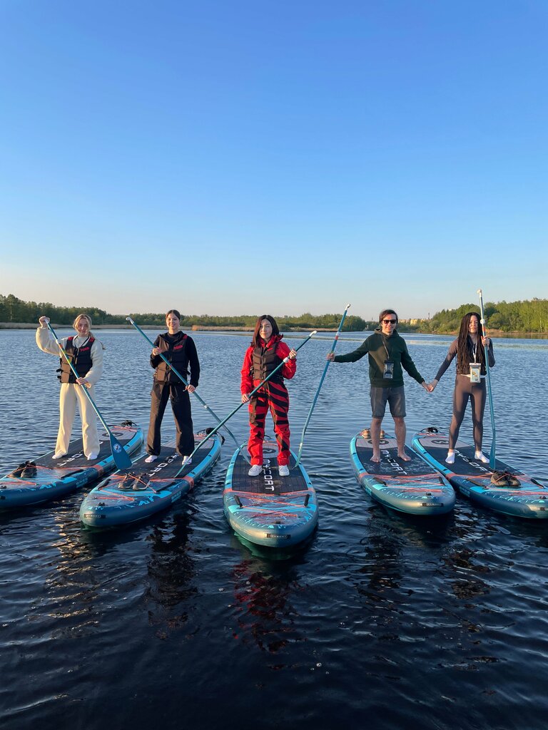 Kürek sörfü Sup-patrol, Saint‑Petersburg, foto