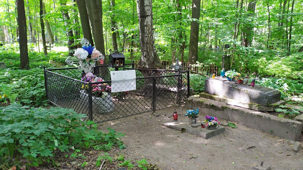 Ünlü kişilerin mezarları Детская писательница и актриса Лидия Алексеевна Чарская, Saint‑Petersburg, foto