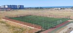 Футбольное поле МБОУ СОШ № 57 (proyezd Gadzhimagomedova No:15, Makhachkala), spor alanı  Makhachkala'dan