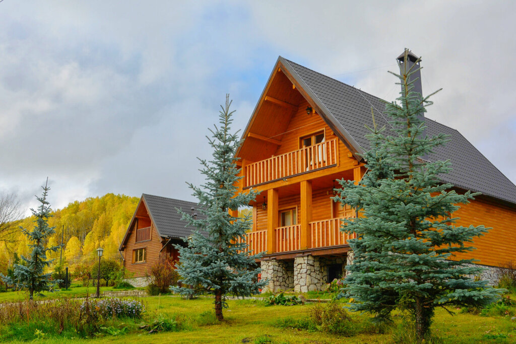 Resort oteller, tesisler Basargino recreation center, Altayski krayı, foto