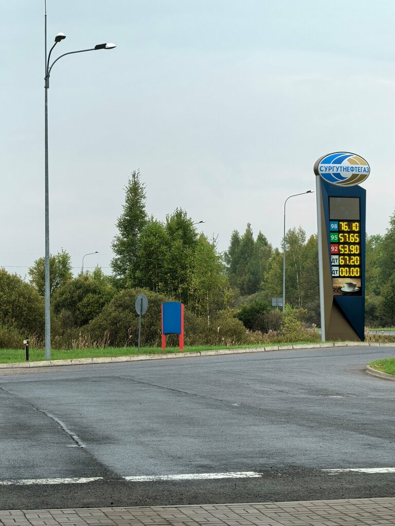 Benzin istasyonu Pskovnefteprodukt, Ostrov, foto