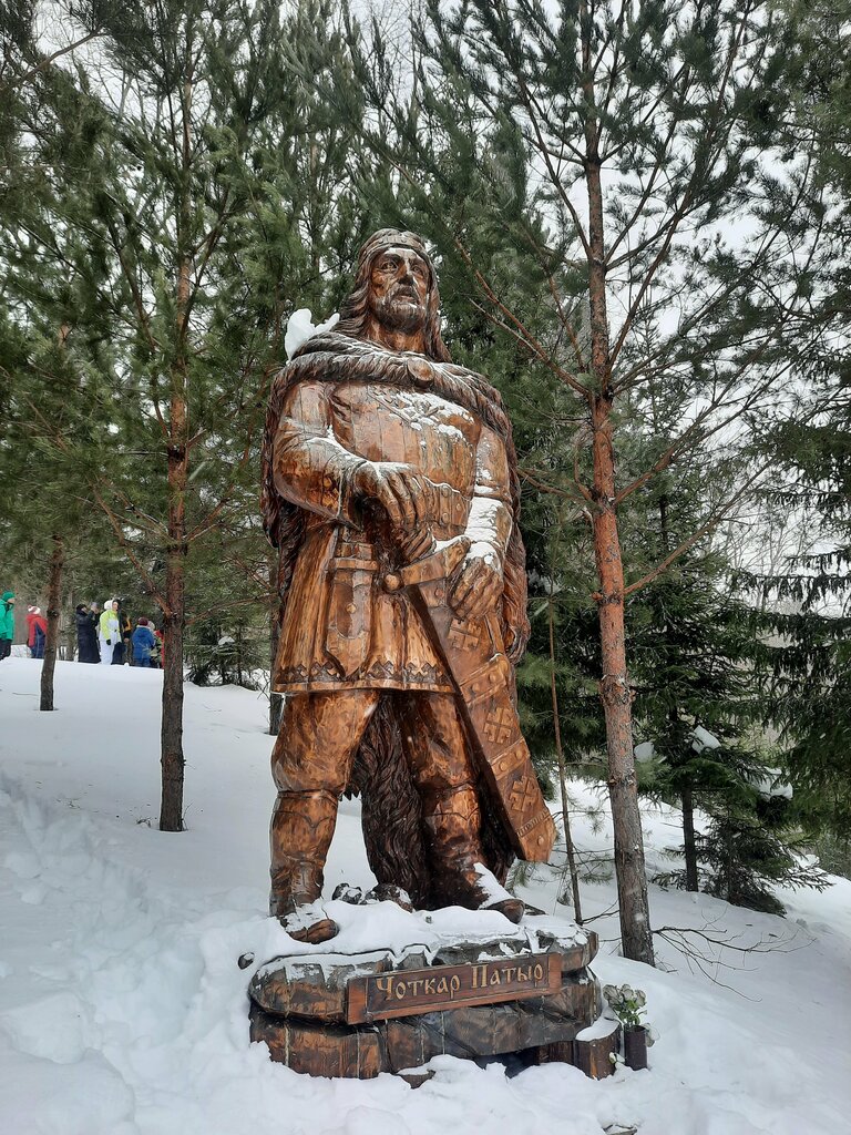 Park, sokak heykeli Чоткар Патыр, Mariy El Cumhuriyeti, foto