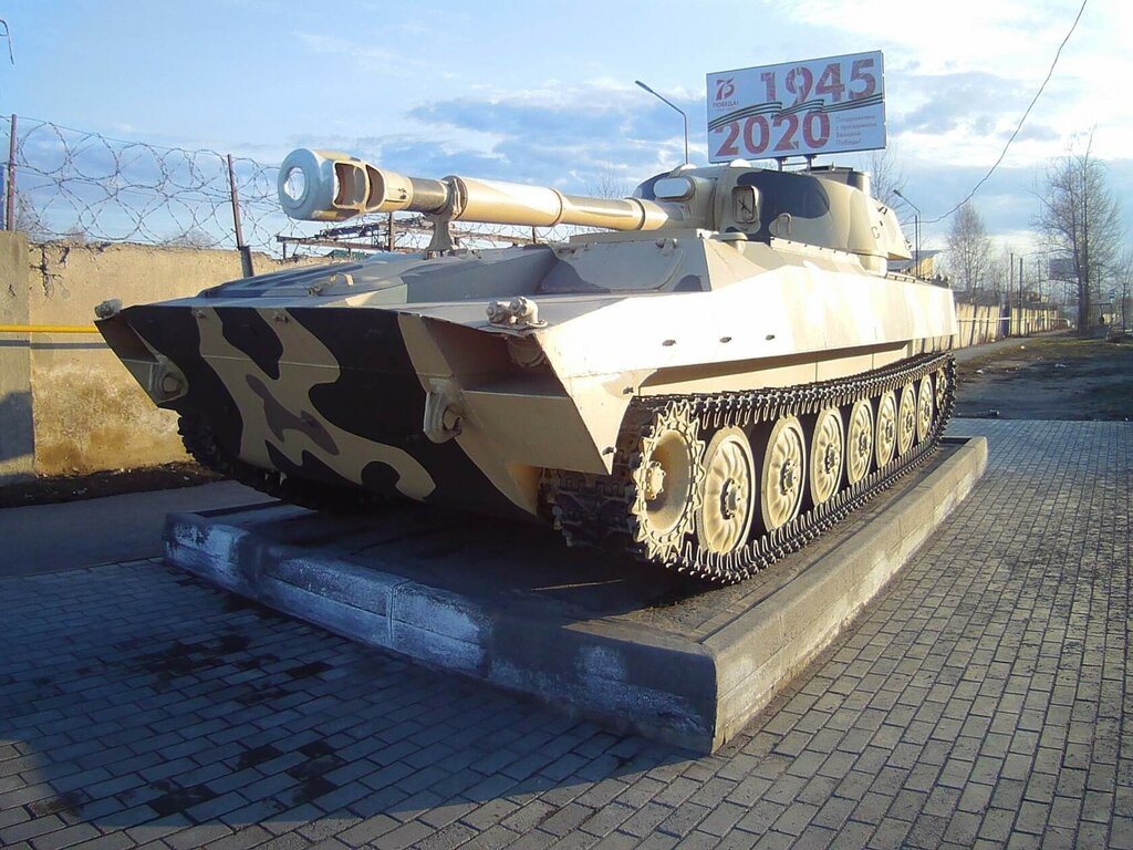 Teknoloji anıtı Самоходная гаубица 2с1 Гвоздика, Kurgan, foto