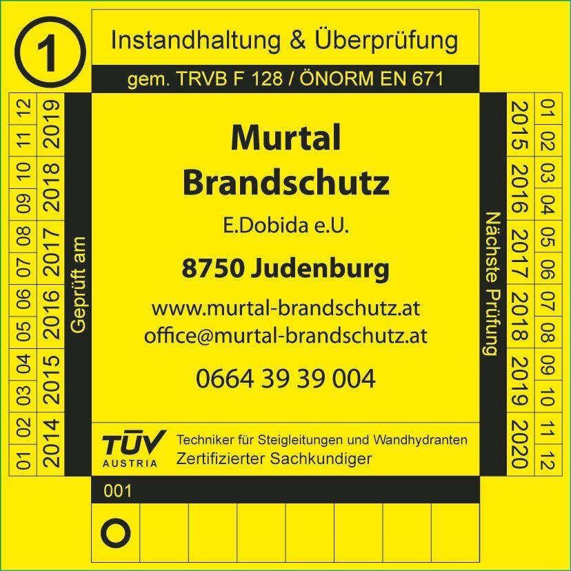 Yangın ekipmanları Murtal Brandschutz - Feuerlöscher u. Service - Erich Dobida, Steiermark, foto