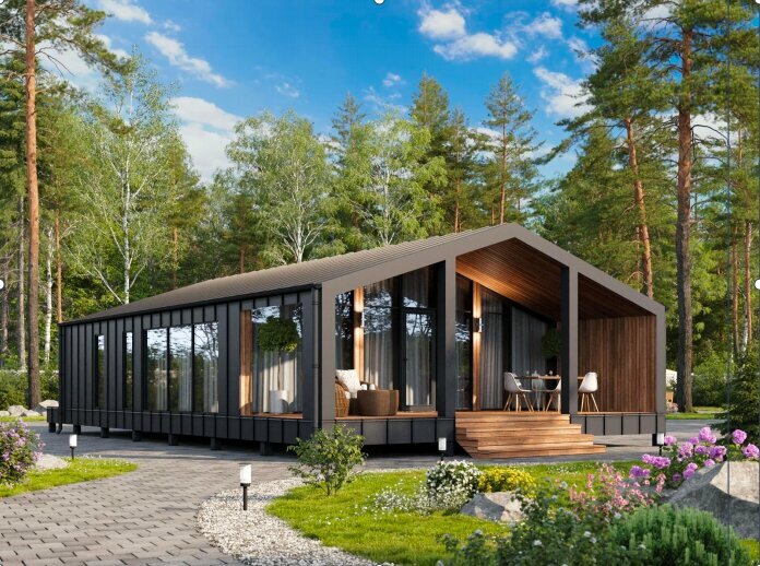 Yazlık ev inşaatı Каркас Тайги, Krasnodar, foto